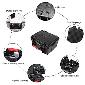 Smatree SmaCase GA500 Floaty/Water-Resist Hard Case Compatible for GoPro Hero 11/10/9,8,7,6,5,4,3 Plus, 3, 2, 1,GoPro Hero (2018),DJI Osmo Action, 7.9 Liter Update(Camera and Accessories Not Included)
