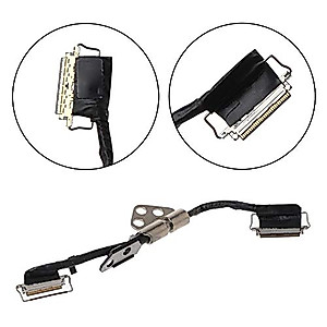 Willhom LCD Display eDP Cable with Left Hinge Replacement for MacBook Pro 13" Retina A1425/A1502 & 15" A1398 (Mid 2012-Mid 2015)