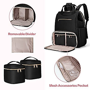 Fasrom Wearable Breast Pump Bag Backpack with Cooler and Pump Tote Bag, Compatible with Willow, Elvie, Momcozy Hands Free Pumps and Medela Pump in Style, Black (Patent Design)