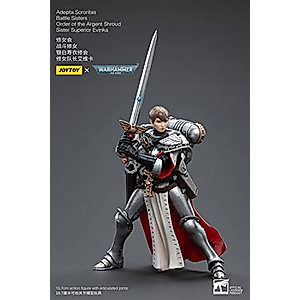 JoyToy Warhammer 40K: Adepta Sororitas Argent Sister Evinka 1:18 Scale Figure