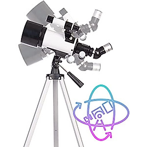 zukakii Telescope for Adults & Kids, 70mm Aperture Astronomical Refractor Telescopes (16X-120X) for Kids Beginners with Carry Bag, Phone Adapter, AZ Mount Gift for Christmas