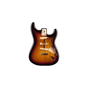 Fender Alder Stratocaster Body, Vintage Bridge Routing, SSS Pickup Routing, 3-Color Sunburst