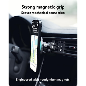 Mous - MagSafe Compatible Vent Mount – MagSafe Car Mount for iPhone 15, iPhone 14, iPhone 13, iPhone 12 Series Phones - MagSafe Accessories