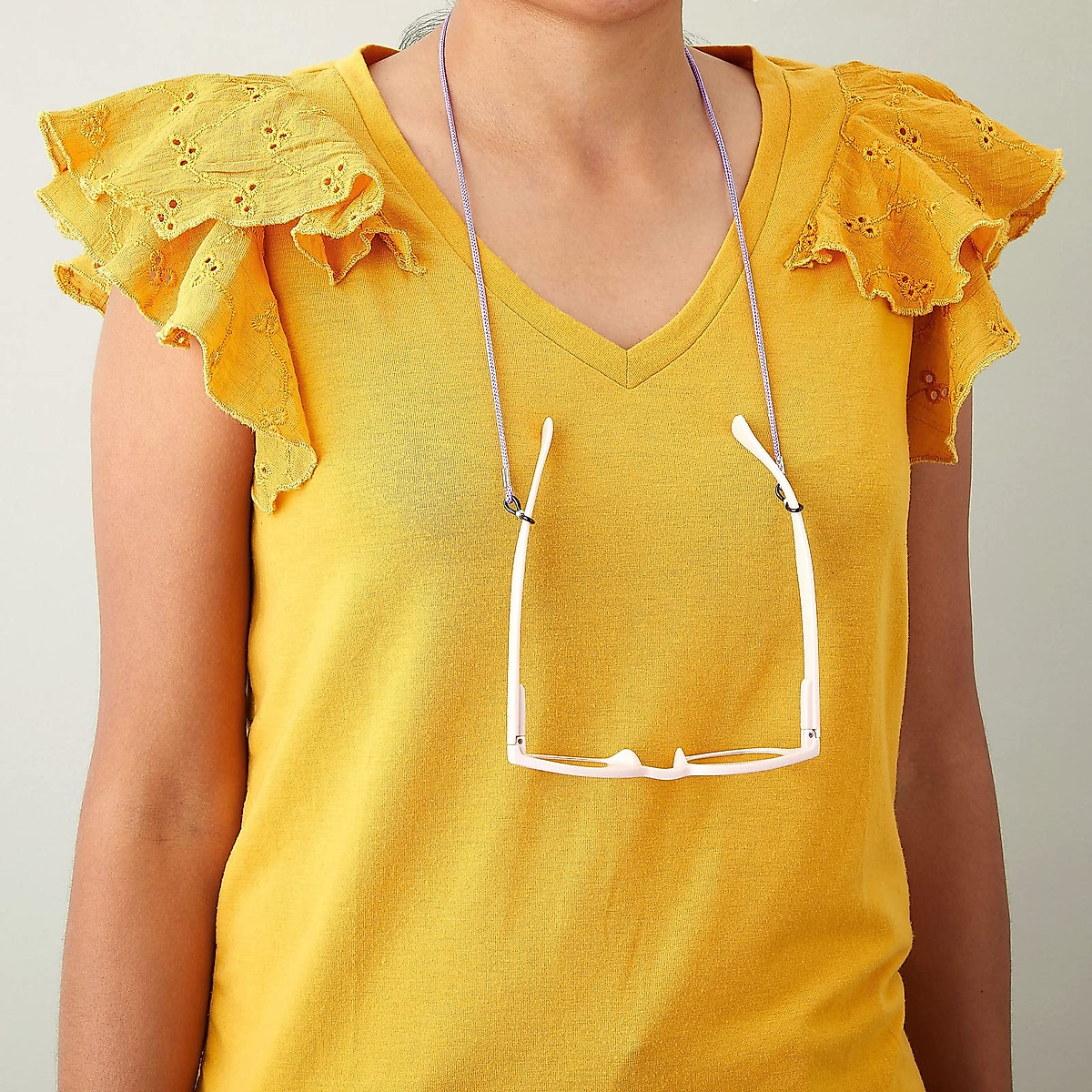 Juvale 12 Pieces Set Glasses String, Eyeglasses Strap Frame Holder Nylon Cord for Sunglasses, Reading Glasses, Eyeglasses, Spectacles, Multicolored, for Men and Women, 24.40"