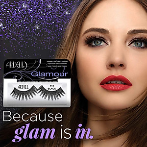 Ardell False Eyelashes Glamour Strip Lashes 114 Black 4 Pack