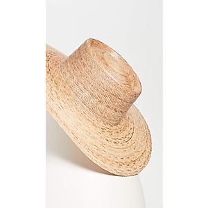 Lack of Color Women's Palma Wide Boater Hat, Natural, Tan, S-M