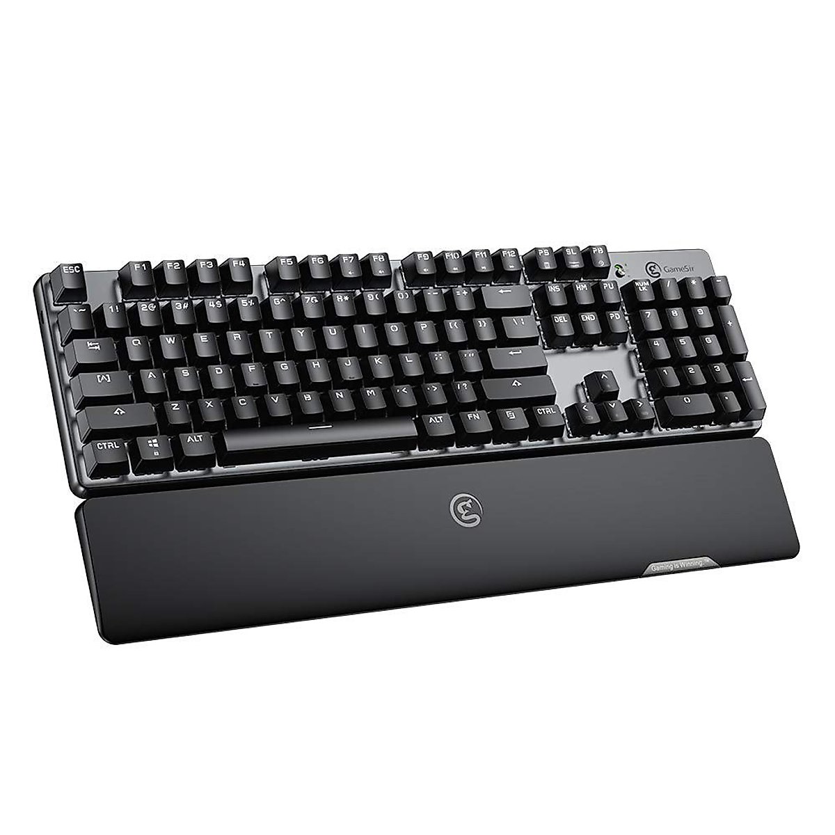 GameSir GK300 Wireless Mechanical Gaming Keyboard 2.4 GHz + Blutooth Connectivity, 1ms Low Latency, Aluminium Alloy Top Plate, Anti-ghosting for PC/iOS/iPad/Android Smartphone/Laptop and Mac (Renewed)