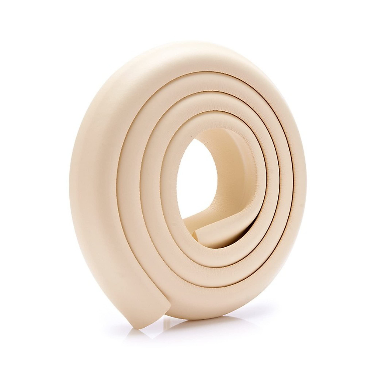 Baby Proofing Edge Corner Protector, 6.6Ft Baby Safety Desk Table Edge Guard Strip Proof Corner Guards, L-Shaped Kids Protection Bumper Anti-Collision Strip Beige 2 Meters + 4 Meters Tape