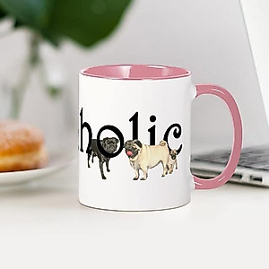CafePress Pugaholic Ceramic Pug Mugs Ceramic Coffee Mug, Tea Cup 11 oz