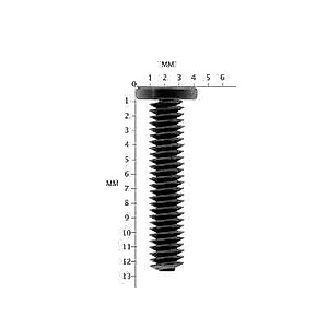 RapidSparesLtd Pack of 500 M2.5x12 New Black Zinc Wafer Head Laptop Machine Screw Philips Head