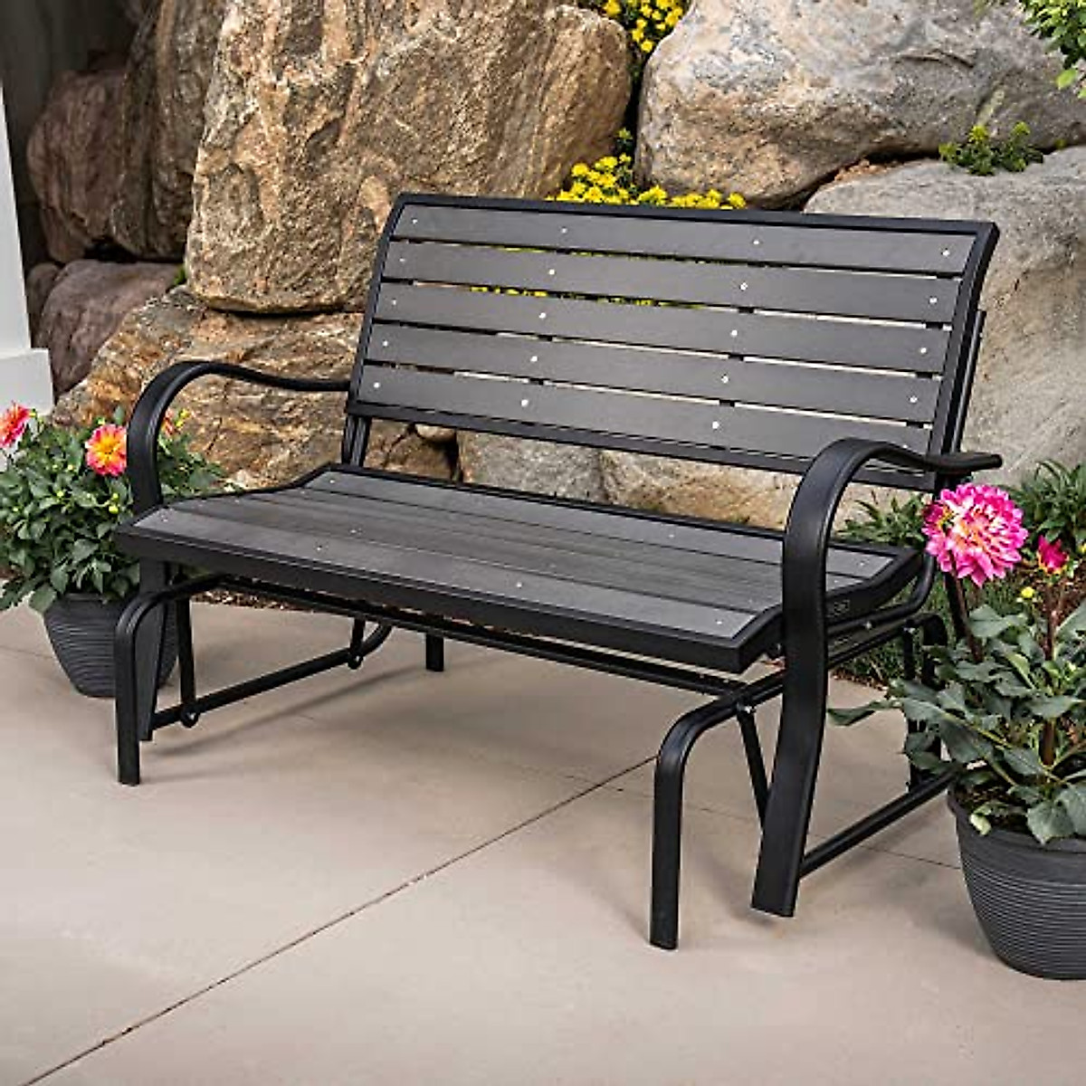 Lifetime 60276 Glider Bench, Harbor Gray