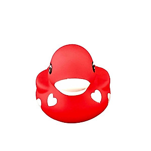 DUCKY CITY 3" Valentines Sweetheart Rubber Duck [Squeaky, with Hole] - Baby Safe Bathtub Bathing Toy