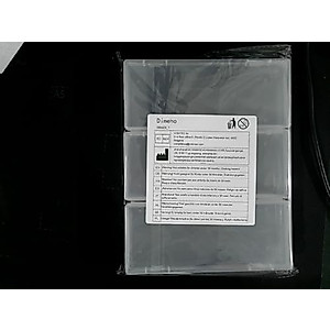 Dimeho 6 Inch Plastic Storage Boxes, 3 Pcs Rectangular Small Storage Containers with Hinged Lids Clear Storage Organizer Box for Small Items Art Craft Jewelry Accessories, 6.1 × 2.5 × 1.2 inches