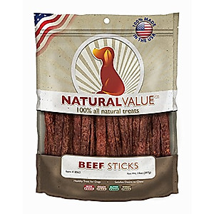 Loving Pets Natural Value All Natural Soft Chew Beef Sticks For Dogs, 14-Ounce