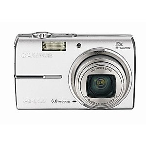 OM SYSTEM OLYMPUS FE-200 6MP Digital Camera with Digital Image Stabilized 5x Optical Zoom