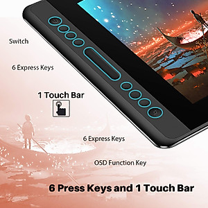 HUION KAMVAS Pro 16 Graphics Drawing Tablet with Screen and Skeleton Artist Glove