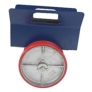 Vestil PLDL-HD-4 Steel Plate and Slab Dolly with Rubber-on-Steel Wheels, 1200 lbs Load Capacity, 13-1/4" Height, 12" Length x 12-1/4" Width