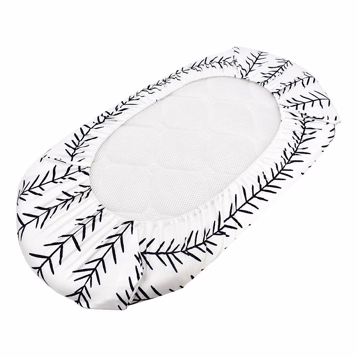 Baby Bassinet Sheet Newborn Mini Cradle Sheets Infants Moses Basket Mattress Crib Changing Pad Cover, Lines