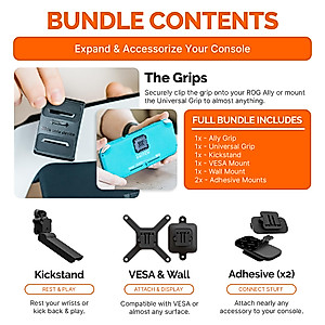 Mechanism Allymate 7-in-1 Bundle | ROG Ally Kickstand, Battery, SSD, USB-C Hub, VESA & Wall Mounting Kit | Mount Anything to Your ROG Ally & It to Anything | Case Friendly ASUS ROG Ally Accessories