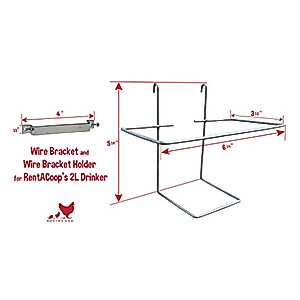 Wire Bracket for Small Animal Drinking Bottle (64 oz)