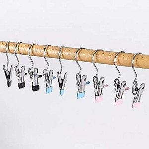 DKKO Boot Hanger/Holder/Clips for Closet, Laundry Hooks with Clips, Clothes Clips for Hanging Jeans, Hats, Tall Boots, Towels,Home Travel,8Pack Pink
