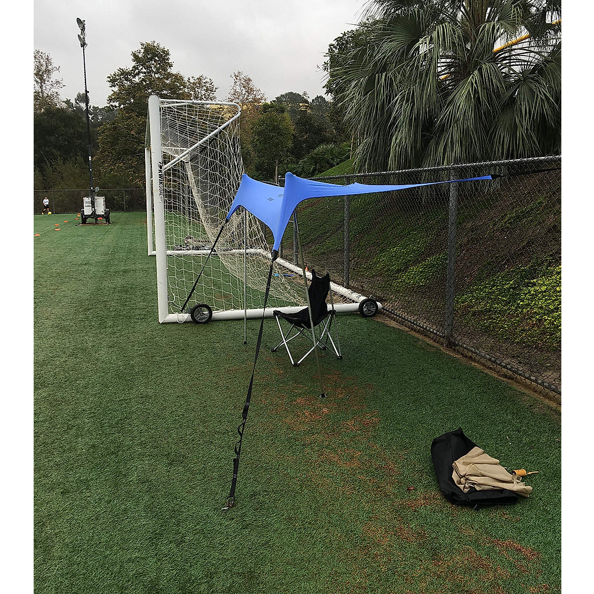 Neso Sidelines 1 Versatile Sports Sun Shelter, Patented Corners & Poles, 100% Recycled Stakes, 4.5lb