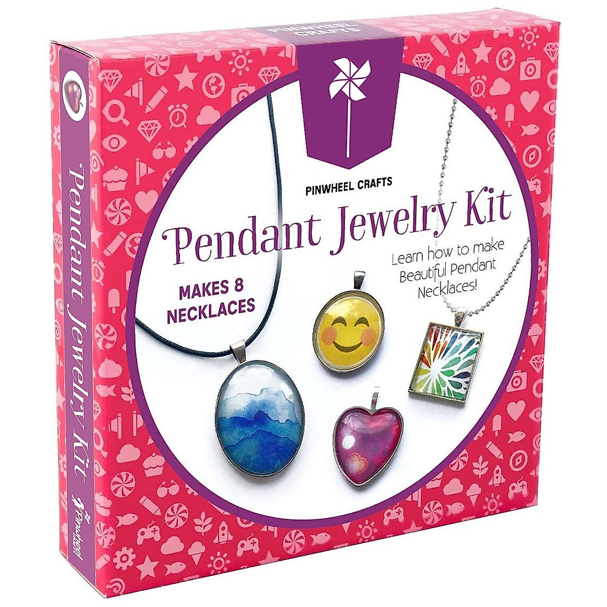 Panda Pillow Kit & Pendant Jewelry Making Kit Bundle - Fun DIY Arts and Crafts Project for Kids Ages 6 7 8 9 10 11 12 - Great Gifts for All Occasions