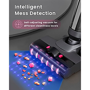 Schenley Wet Dry Vacuum Cleaner - Cordless Vacuum and Mop One-Step Cleaning for Hard Floors with Self-Cleaning and Air Dry, Smart Mess Detection, Enhanced Edge Cleaning, On-Demand Sprayer