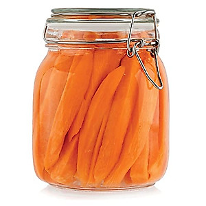 Galashield Glass Jars with Lids Food Storage Jars with Airtight Lids Leak Proof Glass Canisters Kitchen Jars [33 oz]