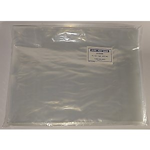 100 - 9 x 12" Poly Clear Plastic T-Shirt / Apparel Bags 1 Mil 2" Back Flap Lock (2 Pack)