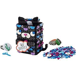 LEGO DOTS Secret Holder 41924 DIY Craft Decorations Kit; Creative Activity for Kids Who Want to Make a Cool Cat Set, New 2021 (451 Pieces)