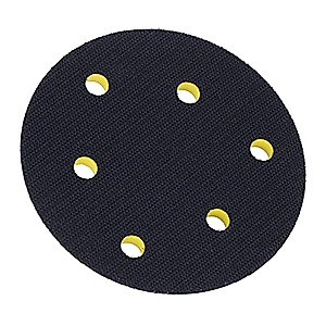 Eujgoov 5in Sanding Pad, 12000RPM 5/16”Arbor with 24 Thread Mounts Hook and Loop PU Backing Plate for Drill Polishing Pad