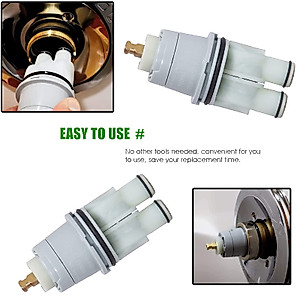 RP46074 Shower Valve Cartridge Repair Assembly for Delta 13/14 Series Faucet - Compatible With Monitor Single-Handle Universal Valve Replacement Kit for Tub