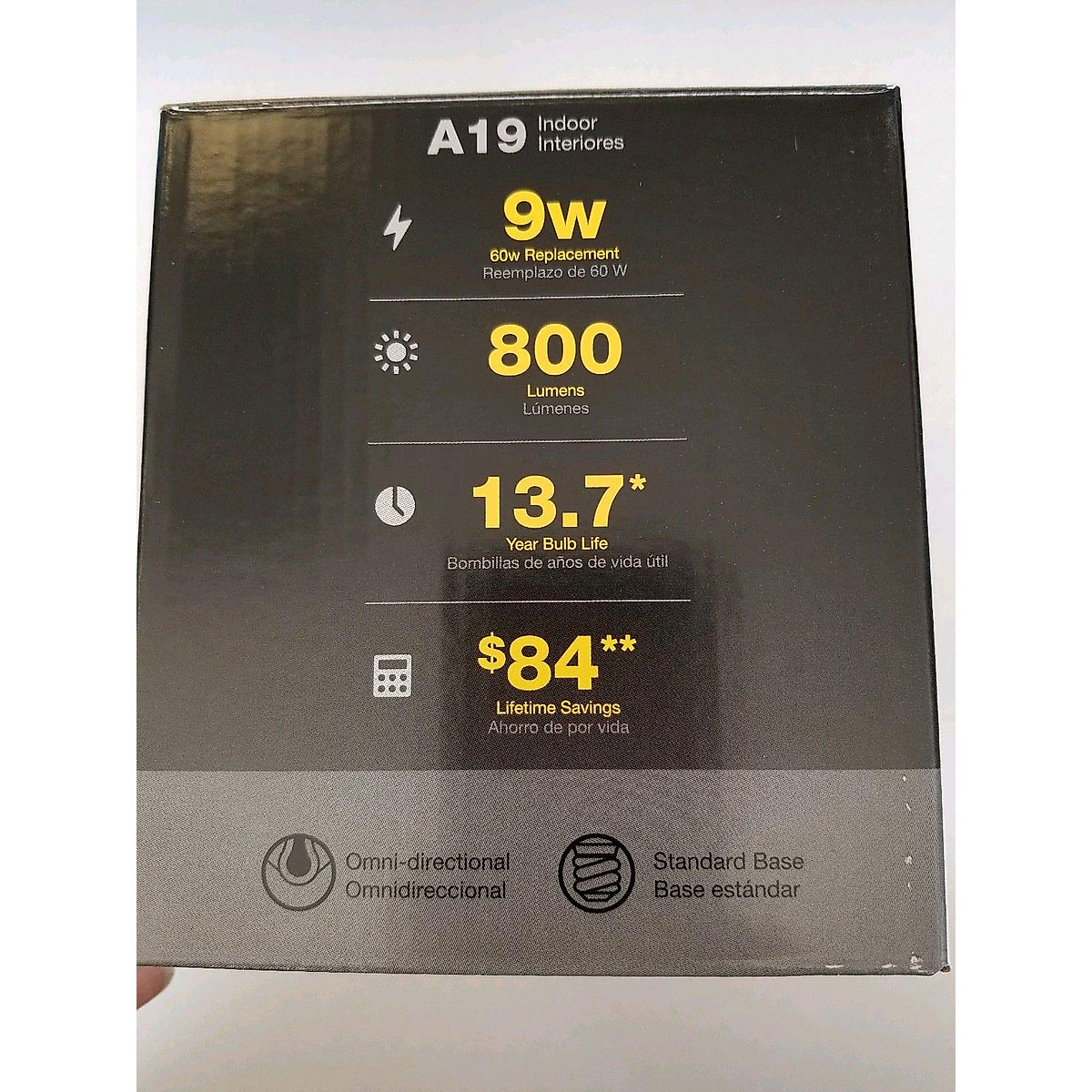 Utilitech 8-Pack 60 W Equivalent Soft White LED Light Bulb