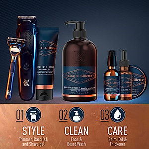 King C. Gillette Men’s Transparent Shave Gel with White Tea and Argan Oil, 5oz