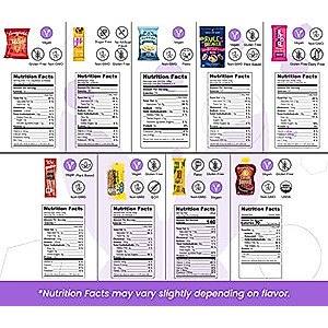 Healthy Vegan Snacks Care Package: Mix of Vegan Cookies, Protein Bars, Chips, Vegan Jerky, Fruit & Nut Snacks, Great Vegan Gift Basket Alternative