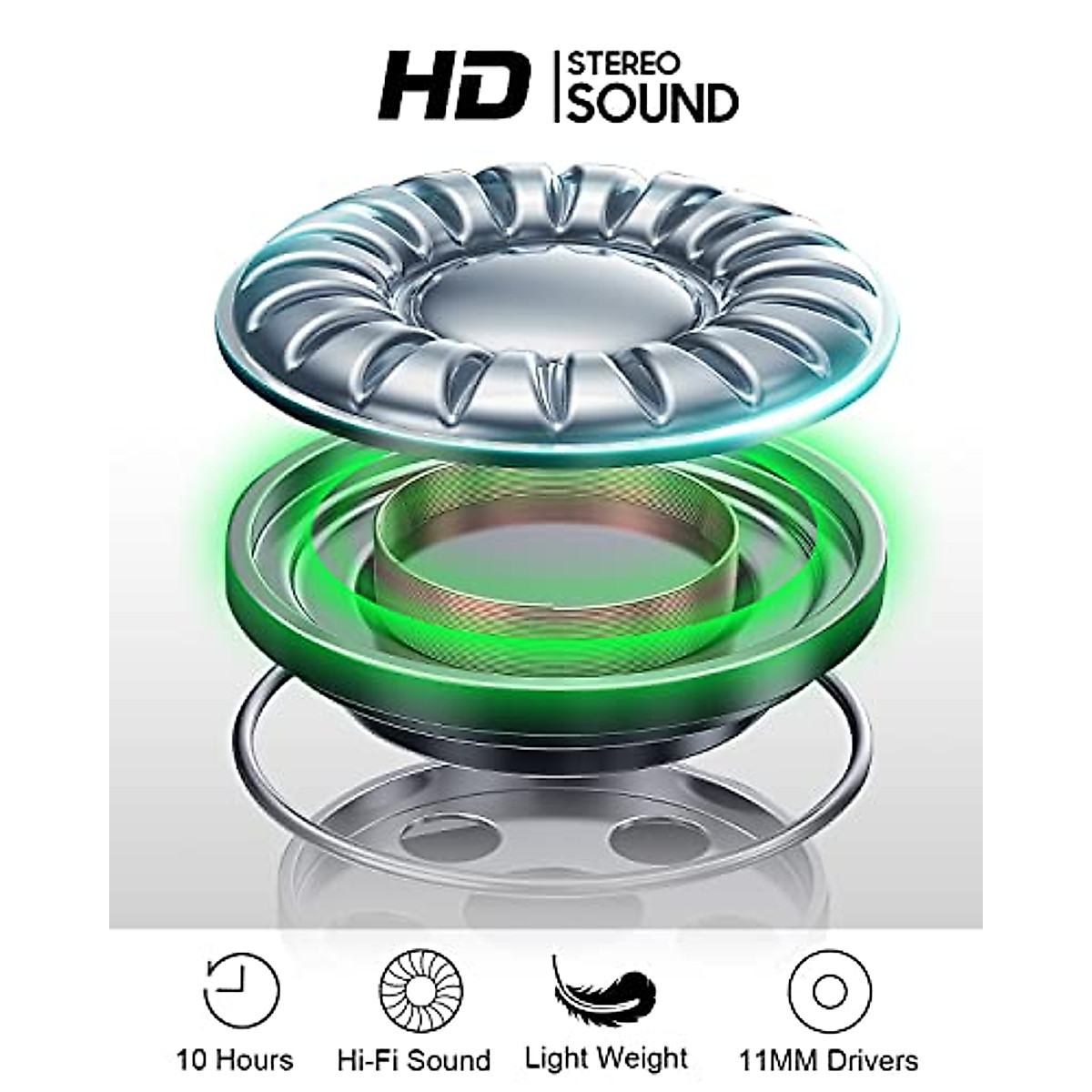 MUSICOZY Sleep Headphones Bluetooth Headband, Sports Wireless Earphones - Sweat Resistant Earphones, Sleeping Headphone with Ultra-Thin HD Stereo Speaker for Workout Running Cool Gadgets Unique Gifts