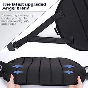 Upgraded Airplane Foot Rest (Premium Memory Foam) - Thickened Super-Size Airplane Foot Hammock to Relax Your Feet - Perfect Airplane Travel Essentials for Long Flight Plane Travel Foot Leg Rest