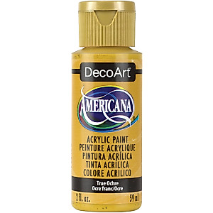 DecoArt Americana Acrylic Paint, 2-Ounce, True Ochre