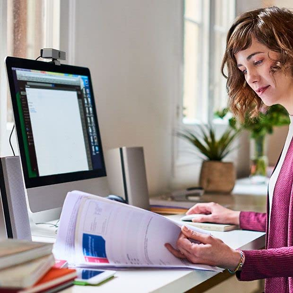 Aluratek HD 1080P Video Webcam for PC, MAC, Desktop & Laptop, Video Call, Conference, USB