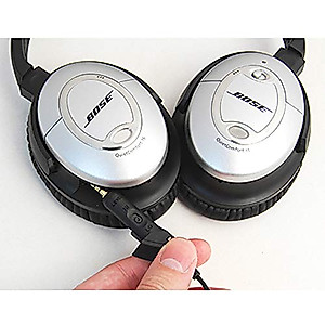 Replacement Audio Cable Extension Cord Line Compatible with for Bose QuietComfort QC15 QC 15 Headsets,3.5 to 3.5mm Headphones Cable Work on smartphone,iPhone,iPod,iPad or tablet or Android Phones