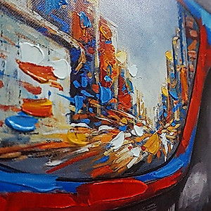 Modern Black Art African American Canvas Wall Art Pop Star Canvas Painting (24 x 24 inch, A Framed)