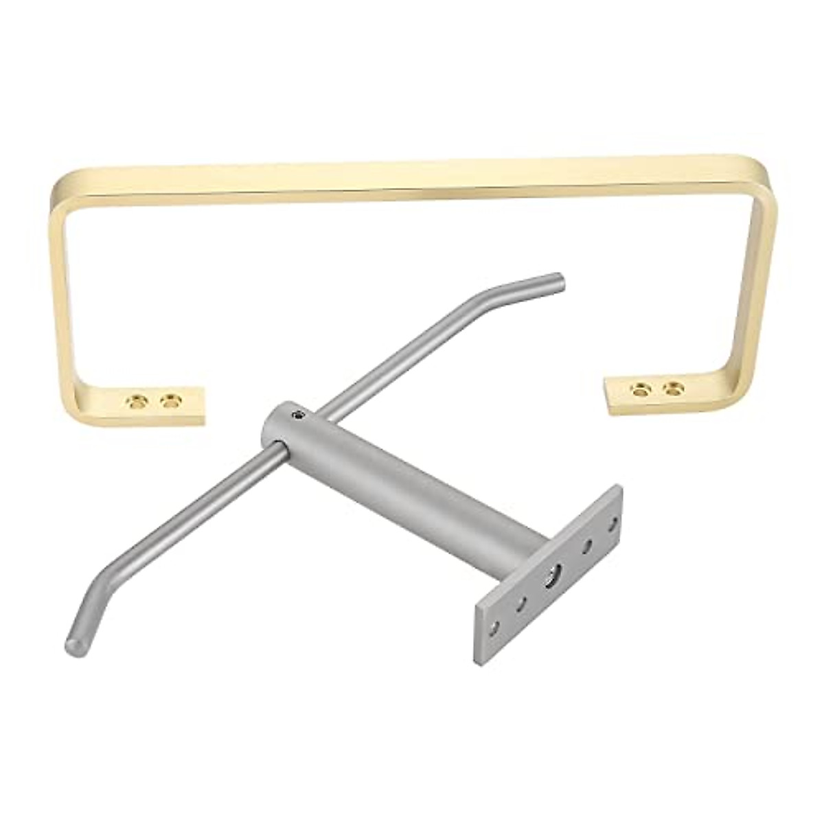 LUCEAE Towel Rails Hand Towel Bar Rack, Bathroom Towel Holder, Bathroom Hotel/Home Bathroom Storage Towel Rack, Robe Towel Holder Rail Bar, Wall Mounted Zinc Alloy Kitchen Towel Bar Hook Bathroom Acce