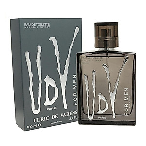 Ulric De Varens Classic Eau De Toilette for Men - Masculine, Seductive, and a Scent of Virility - Tantalizing, Woody, Citruses and Notes of Fern, Mint, Tarragon, and Rosemary- 3.4 Fl Oz