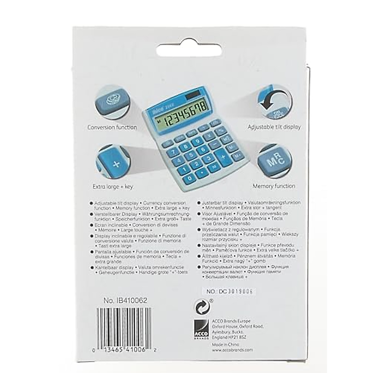 Rexel Ibico 208X Calculator EU