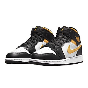 Jordan Mens Air 1 Mid GS 554725 177 Pollen/Black/White - Size 7Y