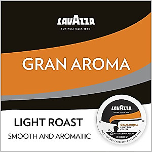 Lavazza Gran Aroma Single-Serve Coffee K-Cups for Keurig Brewer, Light Roast, 44 capsules, 100% Arabica