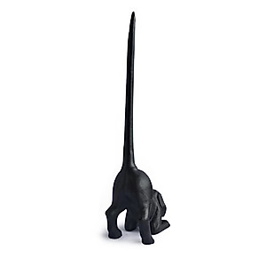 WINTENT Cast Iron Paper Towel Holder Stand (Dog-Black)