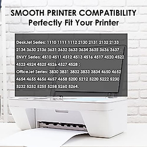 USUPERINK Remanufactured 63XL Ink Cartridge Replacement for HP 63 63 XL F6U64A Compatible with DeskJet 1110 2130 Envy 4510 4512 OfficeJet 3830 4650 5200 Printer (Black, 1 Pack)