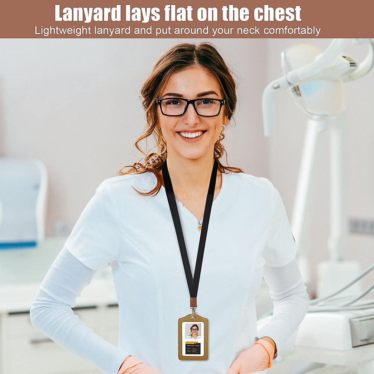 Lanyards for Keys, Black Keychain Long Lanyard for Women Men, Cute Neck Lanyard for ID Badges Wallet